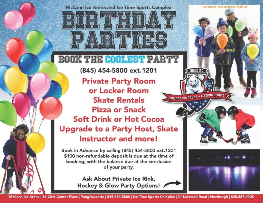 Birthday Parties | McCann Ice Arena | Poughkeepsie, NY